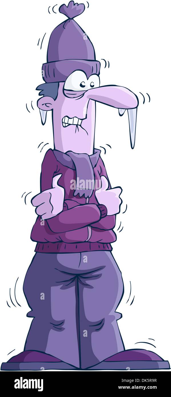 A Animated Person Freezing