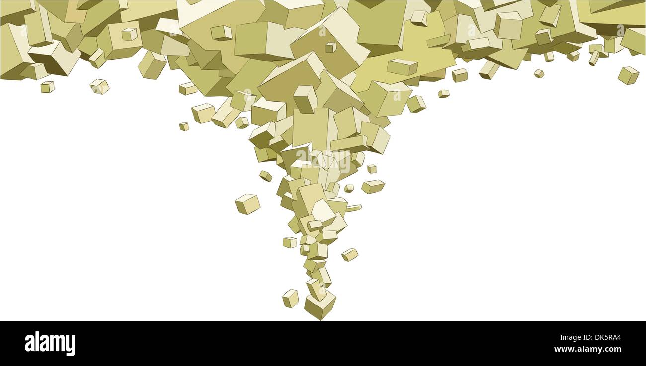 Abstract chaos of geometric shapes, vector illustration Stock Vector ...