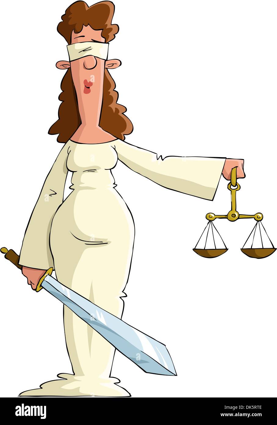 Justice on white background, vector illustration Stock Vector Image ...