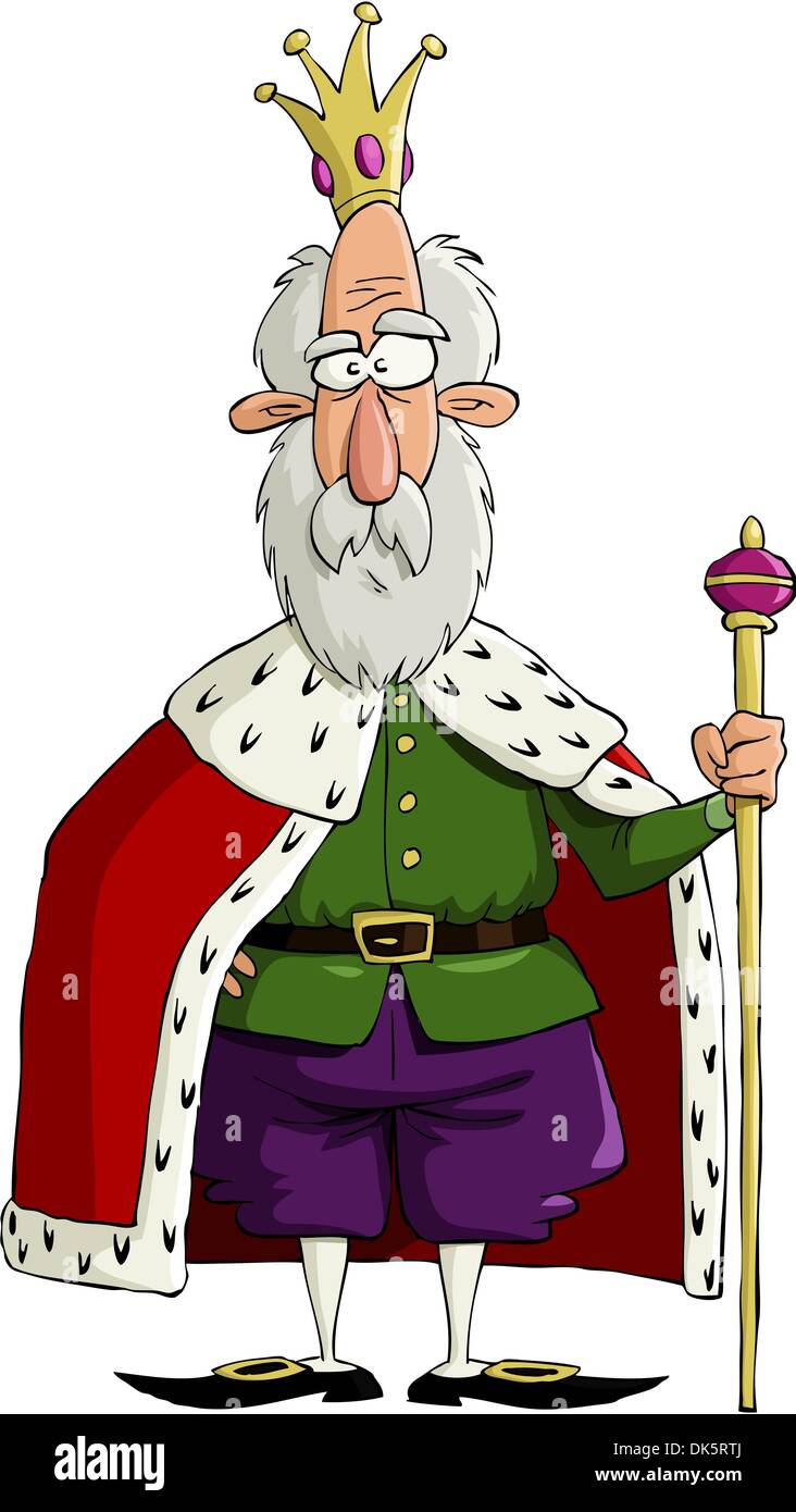King on a white background, vector illustration Stock Vector Image ...
