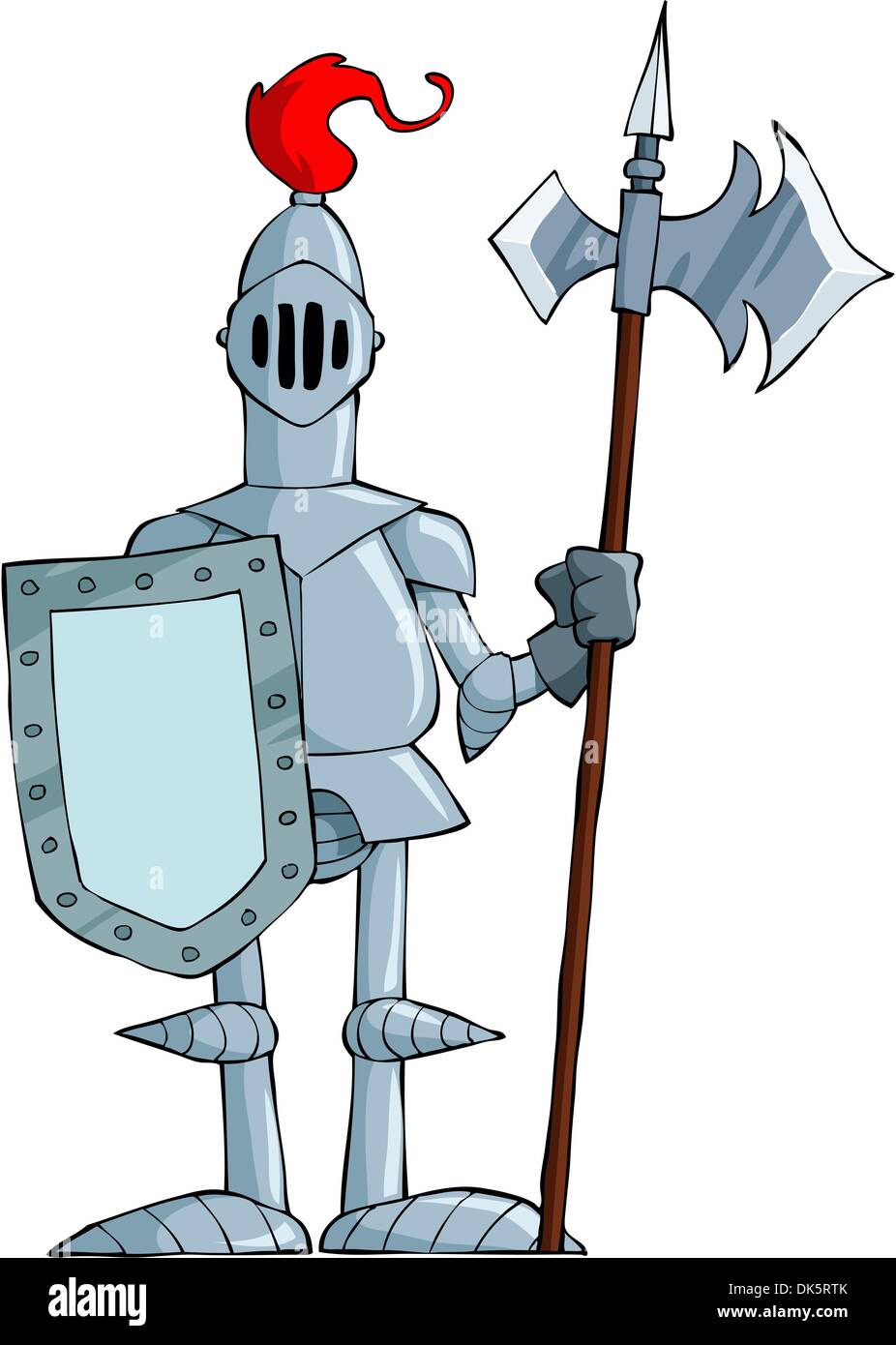 Knight on a white background, vector illustration Stock Vector Image ...