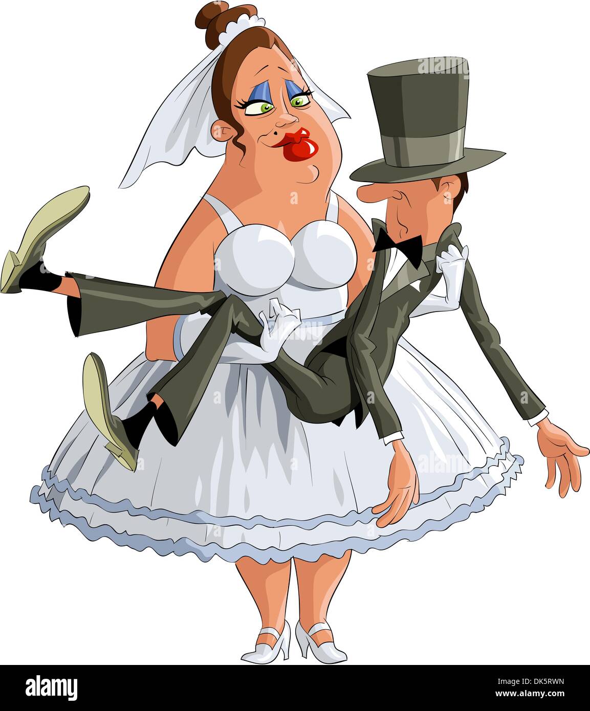 Woman in veil man Stock Vector Images - Alamy