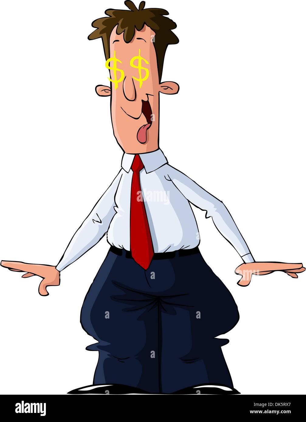 Man money eyes Stock Vector Images - Alamy