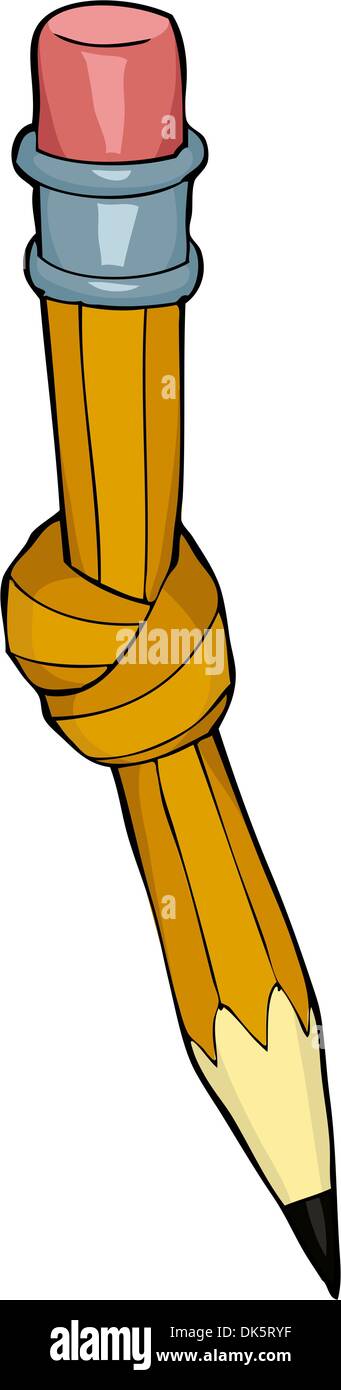 Pencil on a white background, vector illustration Stock Vector Image ...