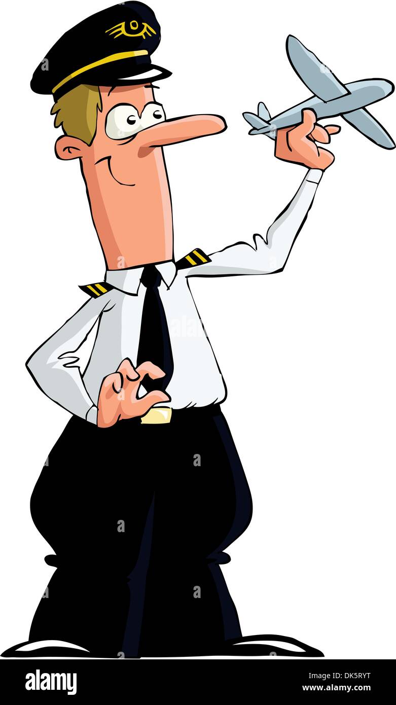 A pilot on a white background, vector Stock Vector Image & Art - Alamy