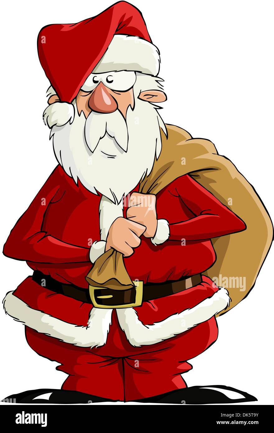 Santa Claus on a white background, vector Stock Vector Image & Art - Alamy
