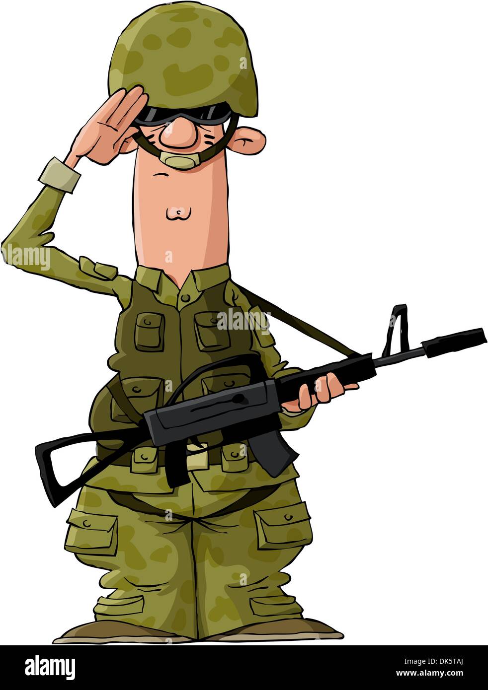 A soldier on a white background, vector Stock Vector Image & Art - Alamy