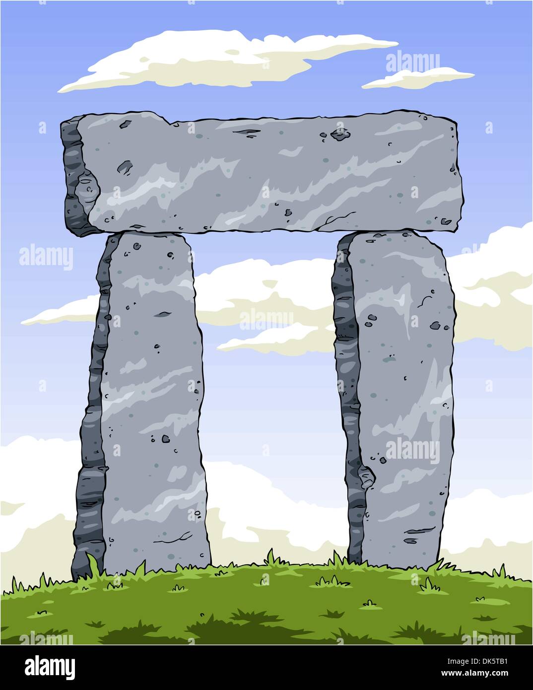 Cartoon ancient structure of stone, vector illustration Stock Vector ...