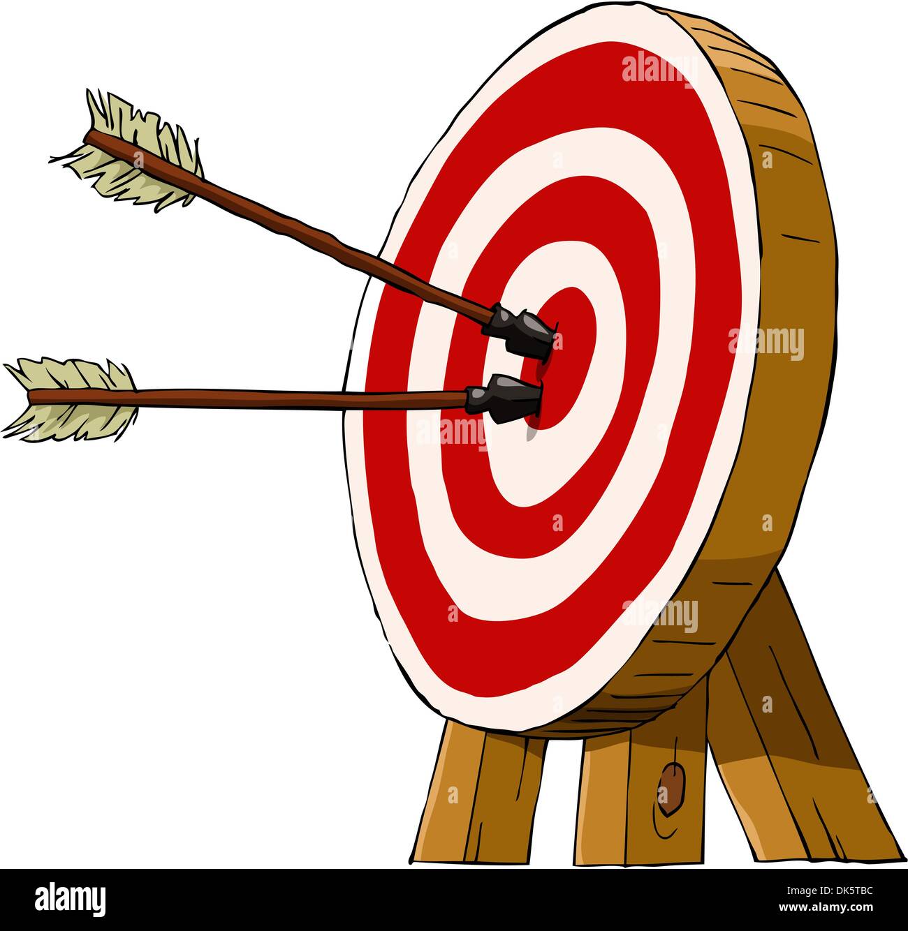 Target on a white background, vector illustration Stock Vector Image ...