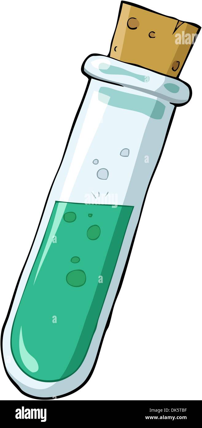 Test tube on a white background, vector illustration Stock Vector Image ...