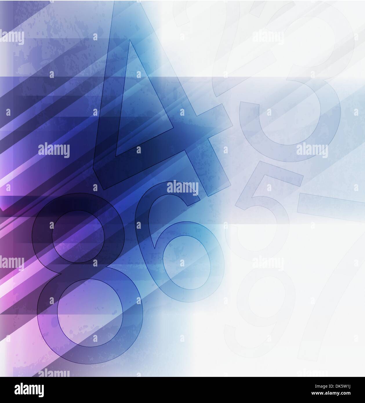 Compositions of colored number. abstract background Stock Vector Image ...