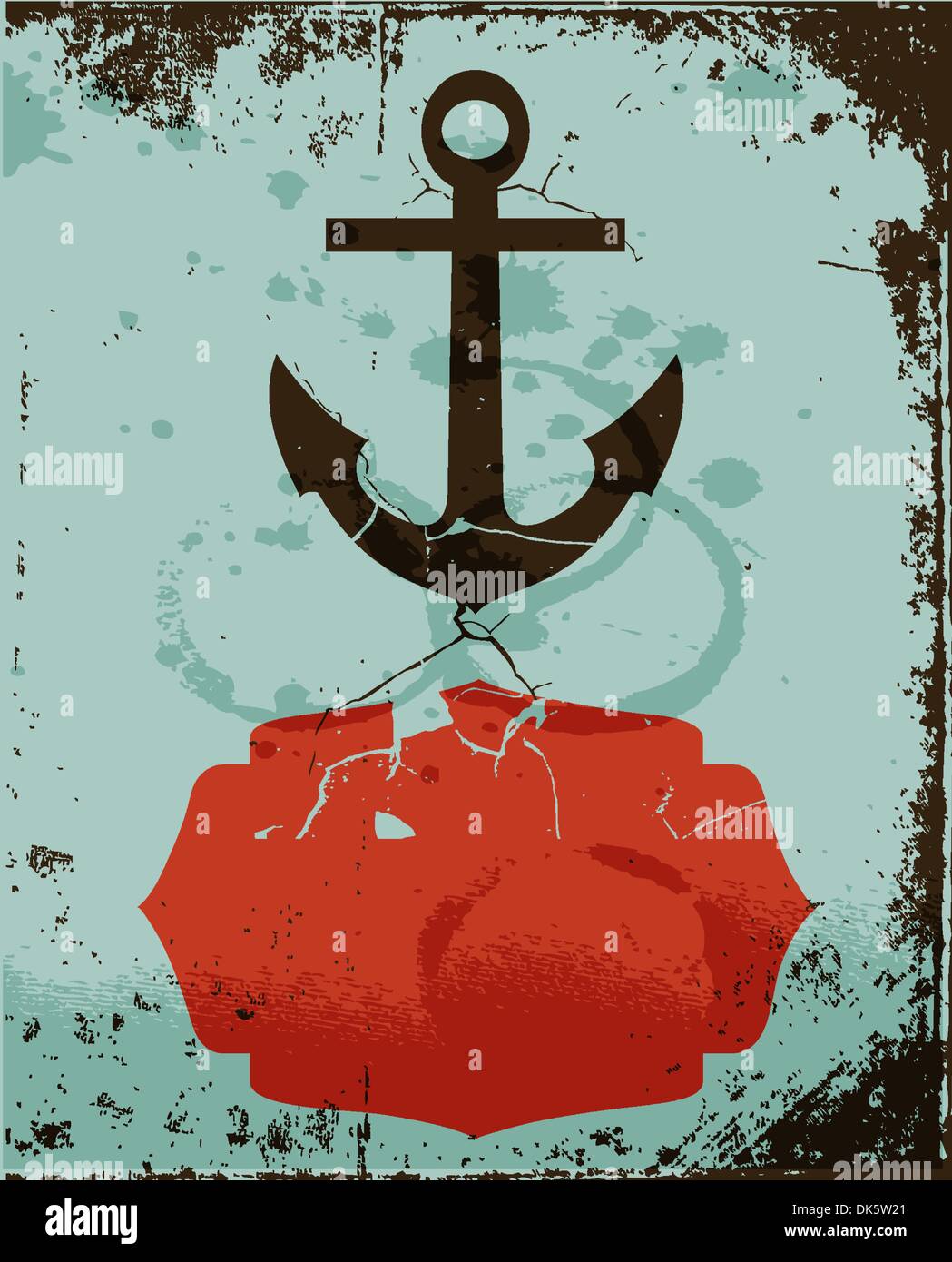 colorful anchor retro background Stock Vector Image & Art - Alamy