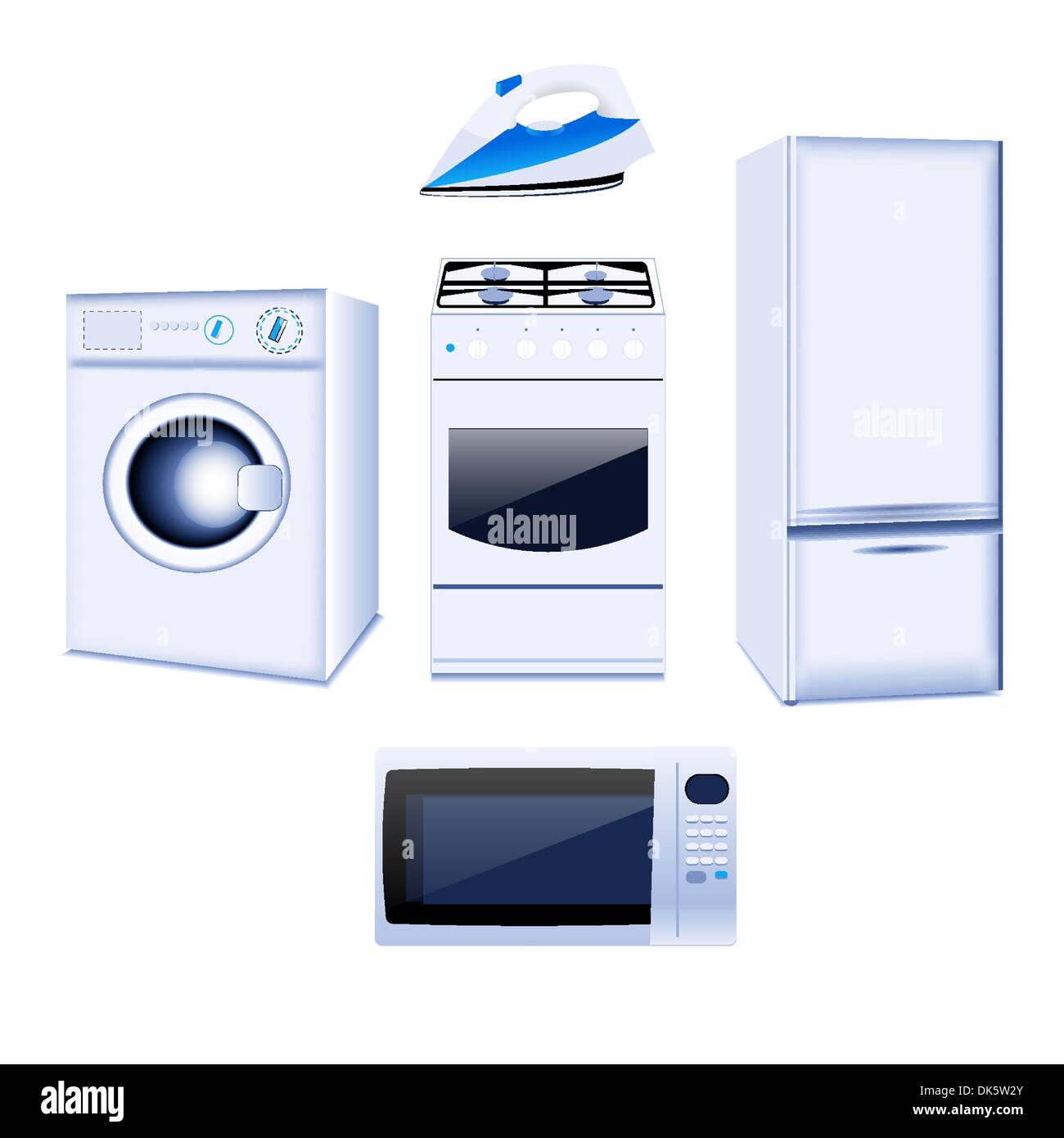 Set of household electronic elements Stock Vector Image & Art - Alamy