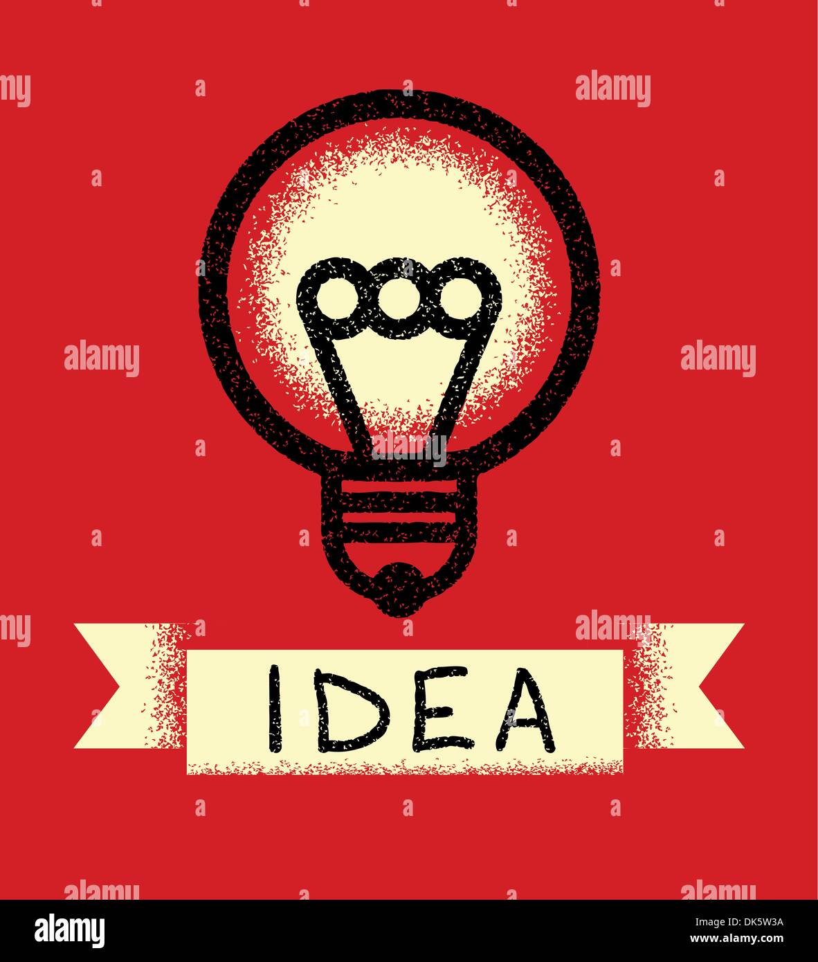 Light Bulb. Retro Poster Concept Stock Vector Image & Art - Alamy