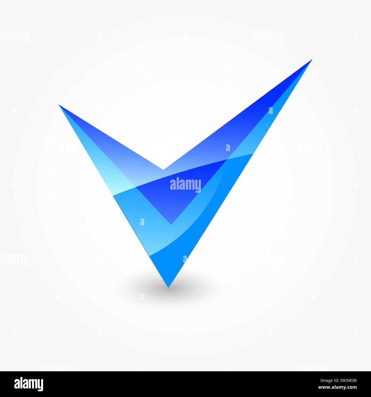 Blue check mark Stock Vector Image & Art - Alamy