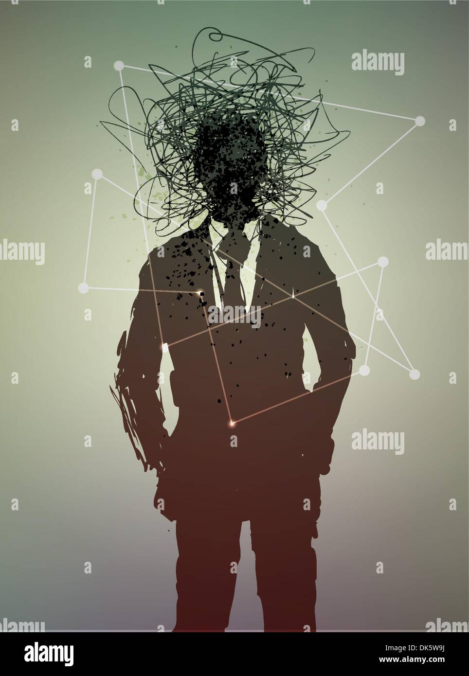 Conceptual poster. The mental state of human Stock Vector Image & Art ...