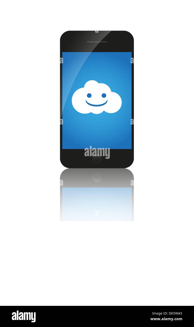 Mobile phone displaying message Stock Vector Images - Alamy