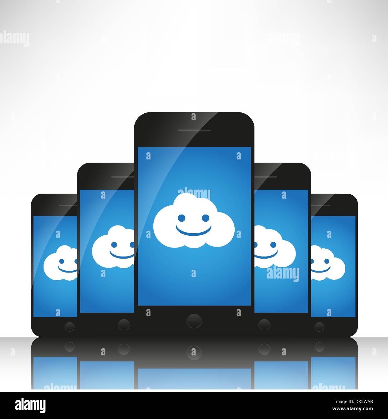 Mobile phone displaying message Stock Vector Images - Alamy