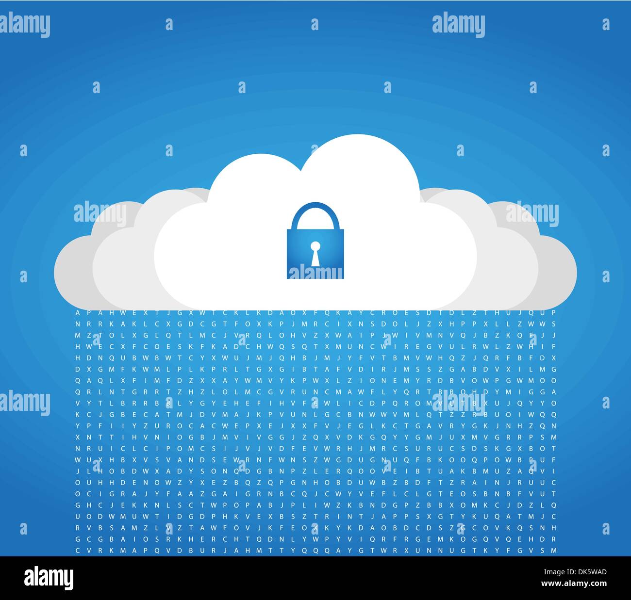 Clear sky with one cloud Stock Vector Images - Alamy