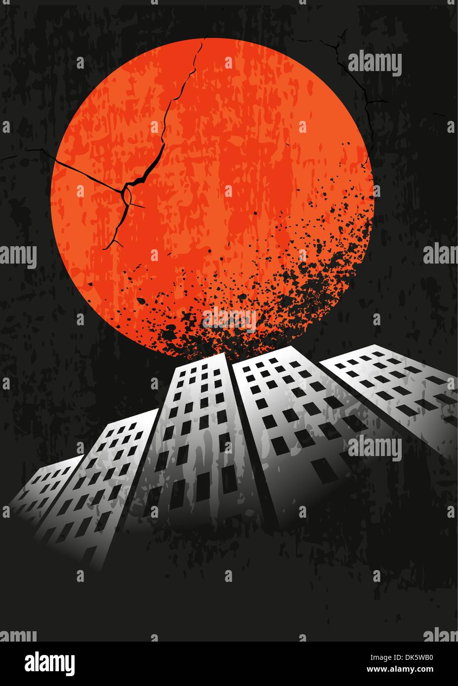 Apocalyptic sunset Stock Vector Images - Alamy