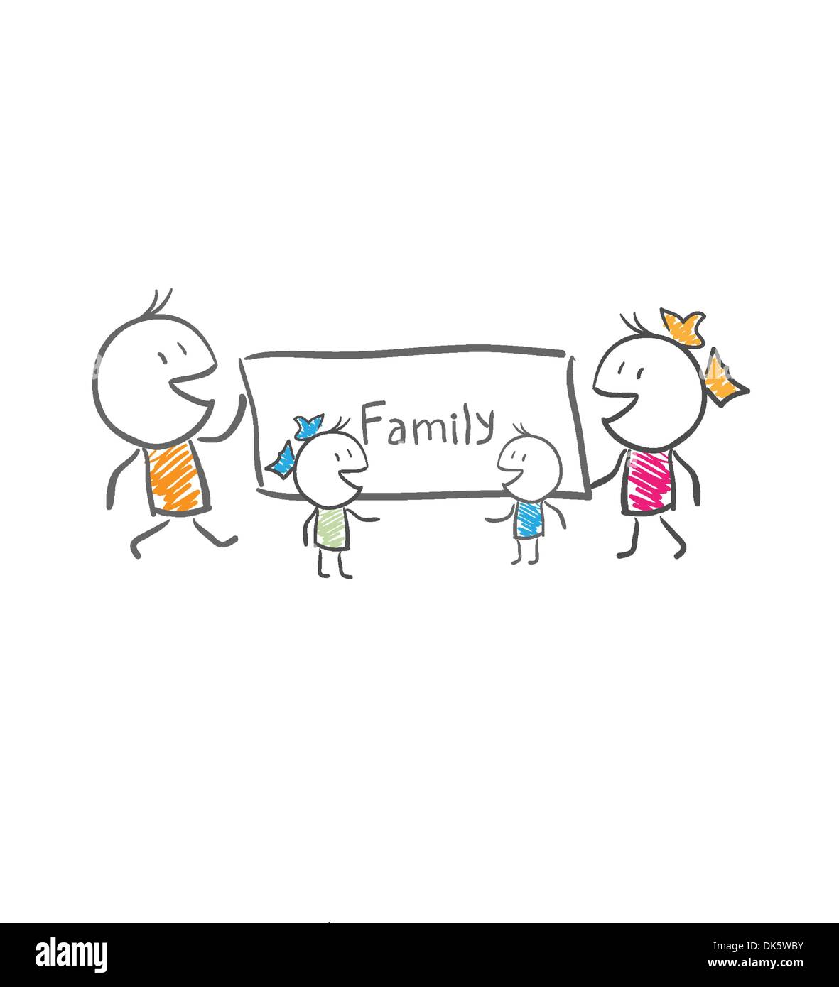 A family of four Stock Vector Image & Art - Alamy
