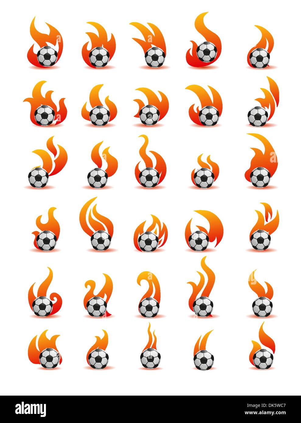 flaming football ball (soccer Stock Vector Image & Art - Alamy