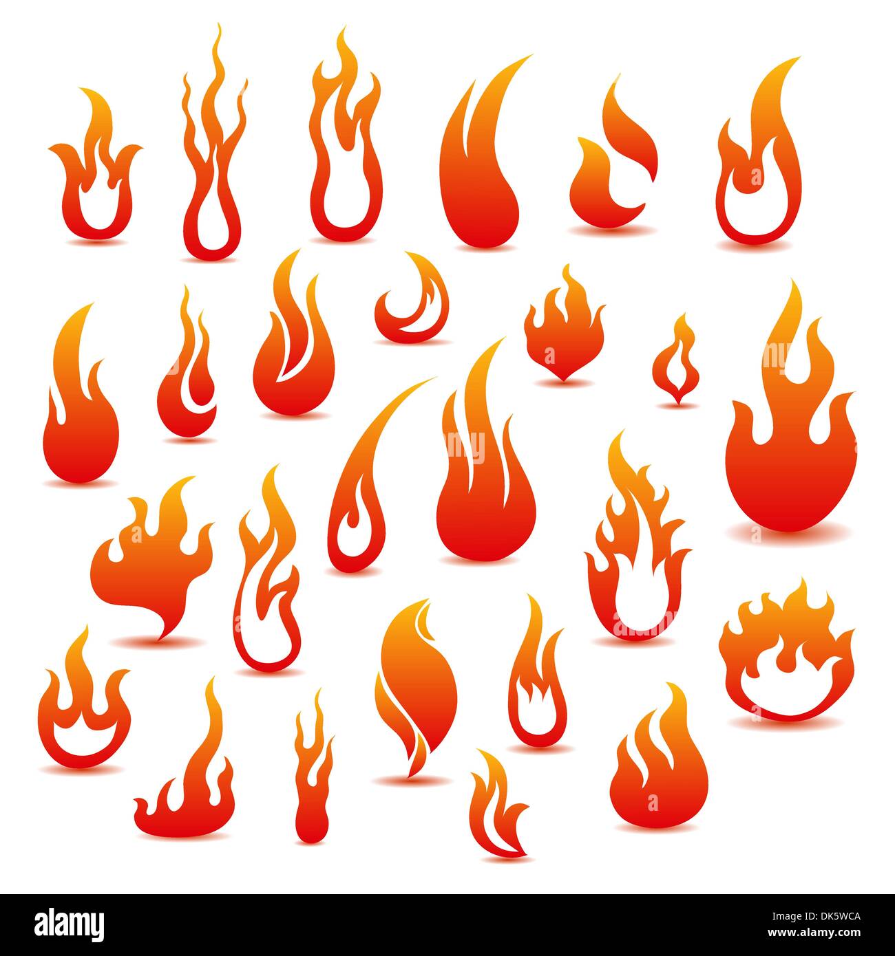 Collection of fire icons Stock Vector Image & Art - Alamy