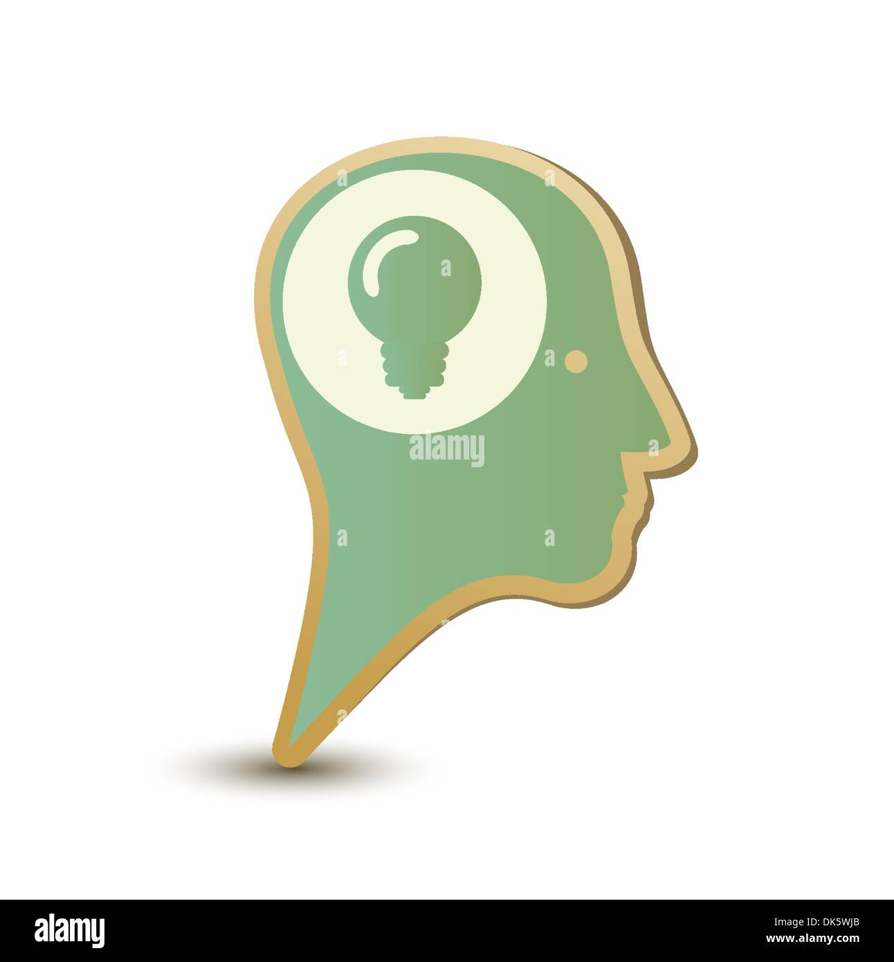 Creative man. Label sticker . Modern concept Stock Vector Image & Art ...