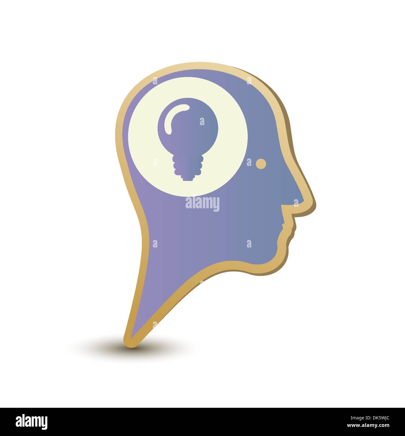 Creative man. Label sticker . Modern concept Stock Vector Image & Art ...