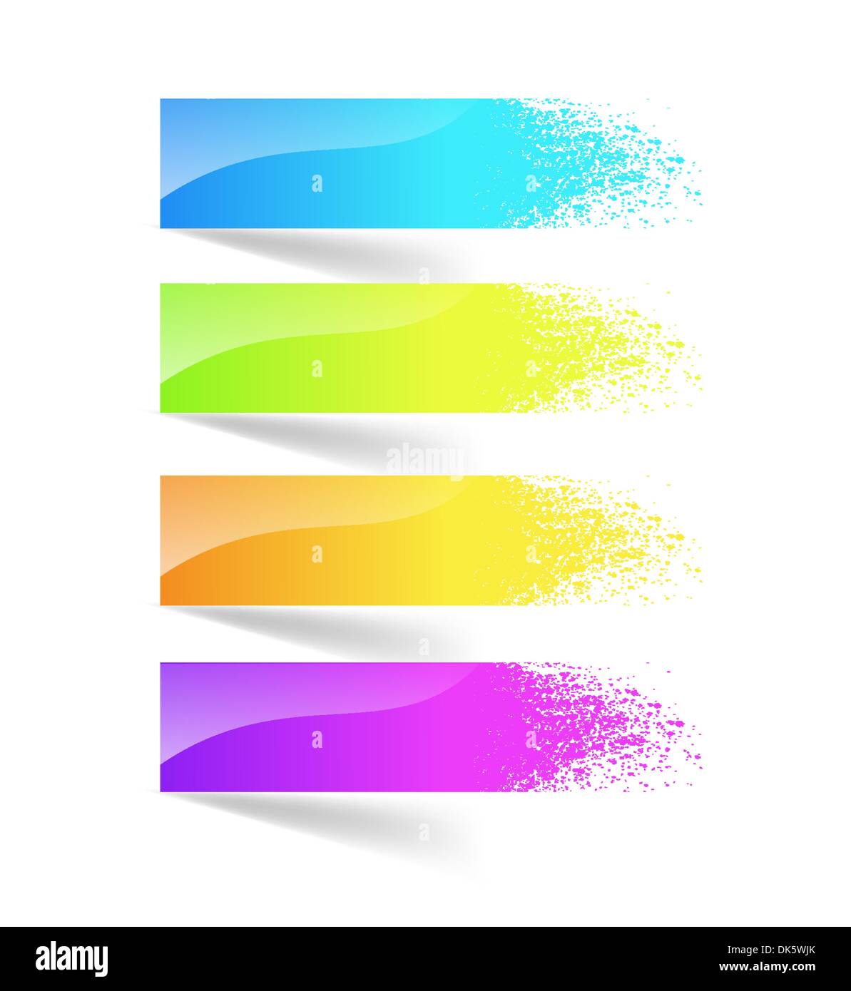 Colorful ink splash banner Stock Vector Image & Art - Alamy