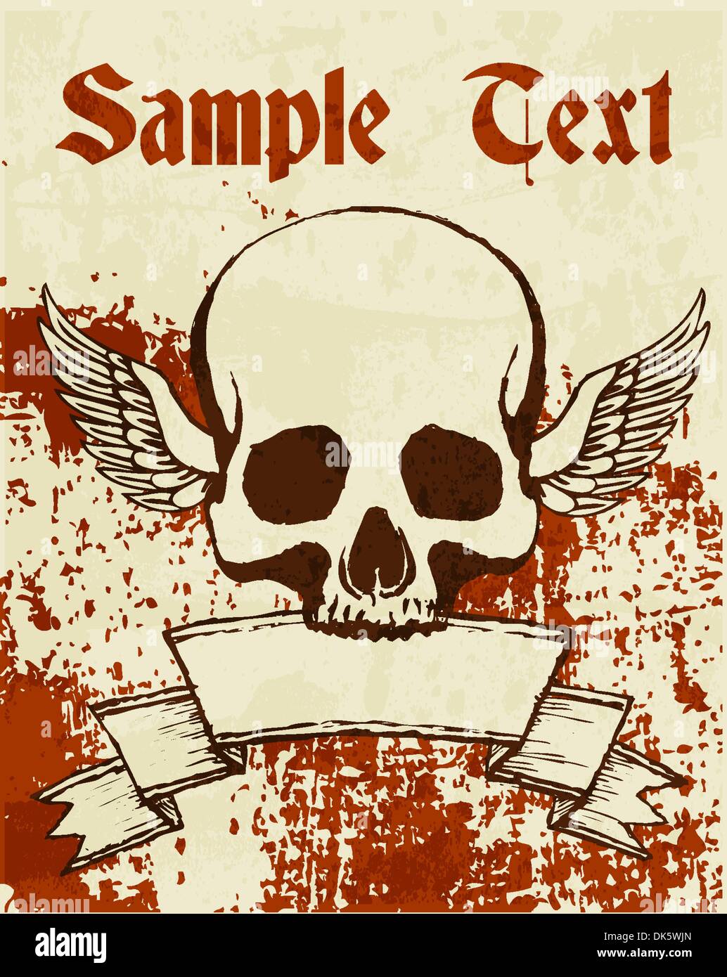 Vector skull illustration Stock Vector Image & Art - Alamy