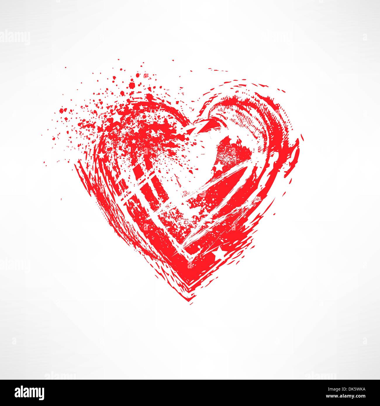 Painted brush heart shape Stock Vector Image & Art - Alamy