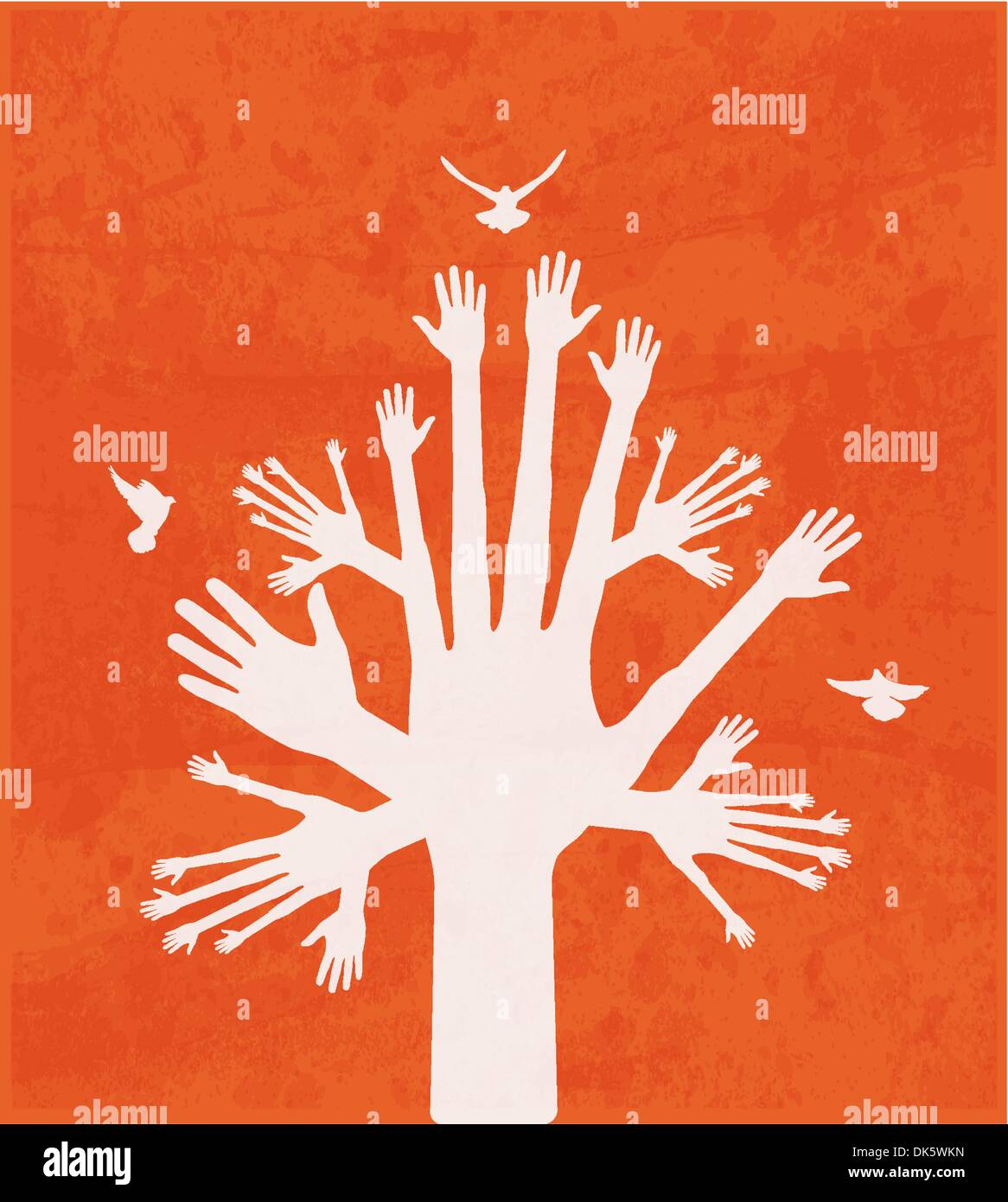 Hand touch tree Stock Vector Images - Alamy