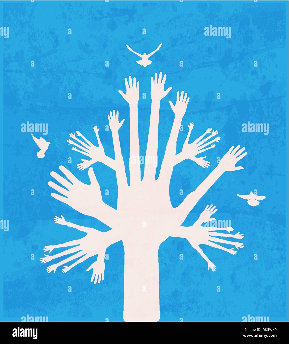 Hand touch tree Stock Vector Images - Alamy