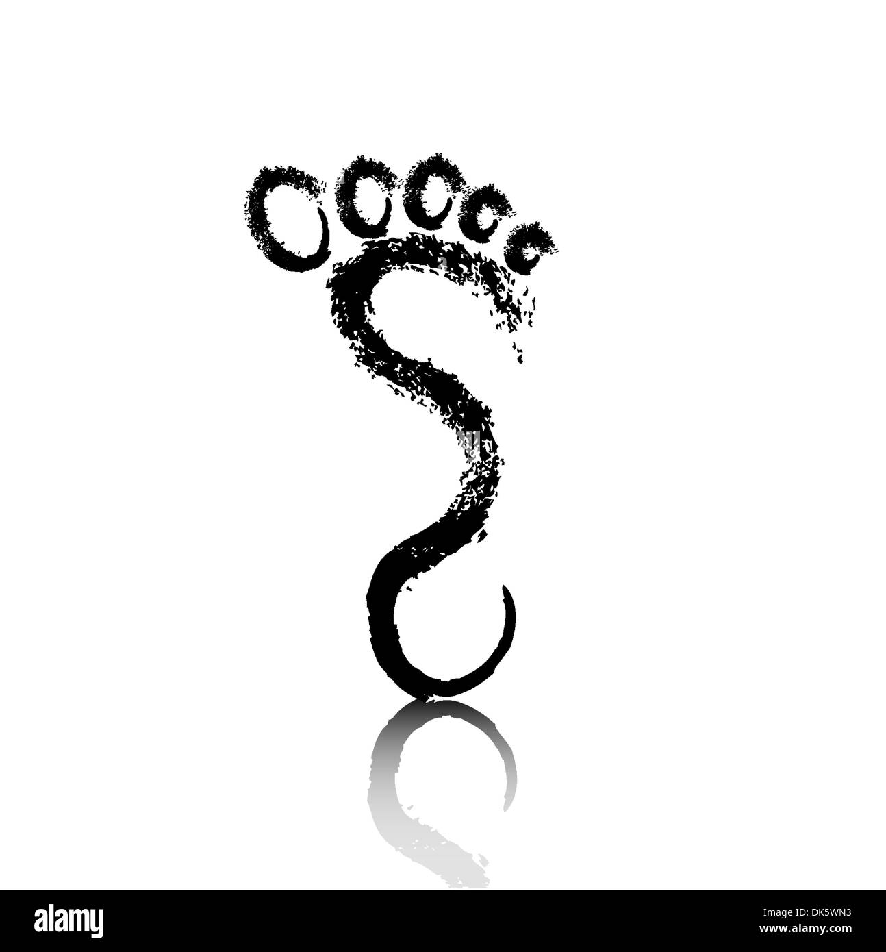 black footprint grunge element Stock Vector Image & Art - Alamy