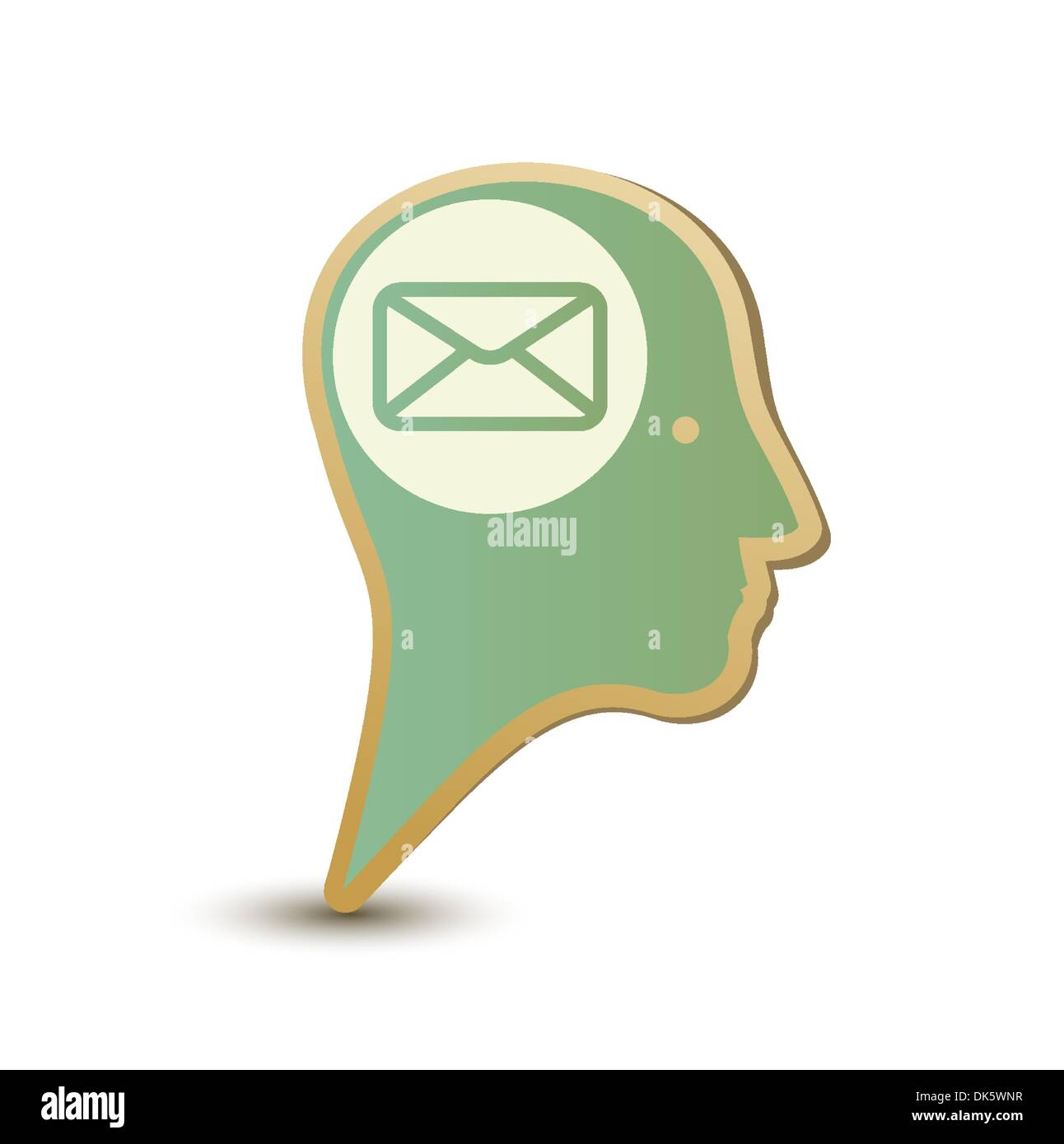 Mail man. Label sticker. Modern concept Stock Vector Image & Art - Alamy