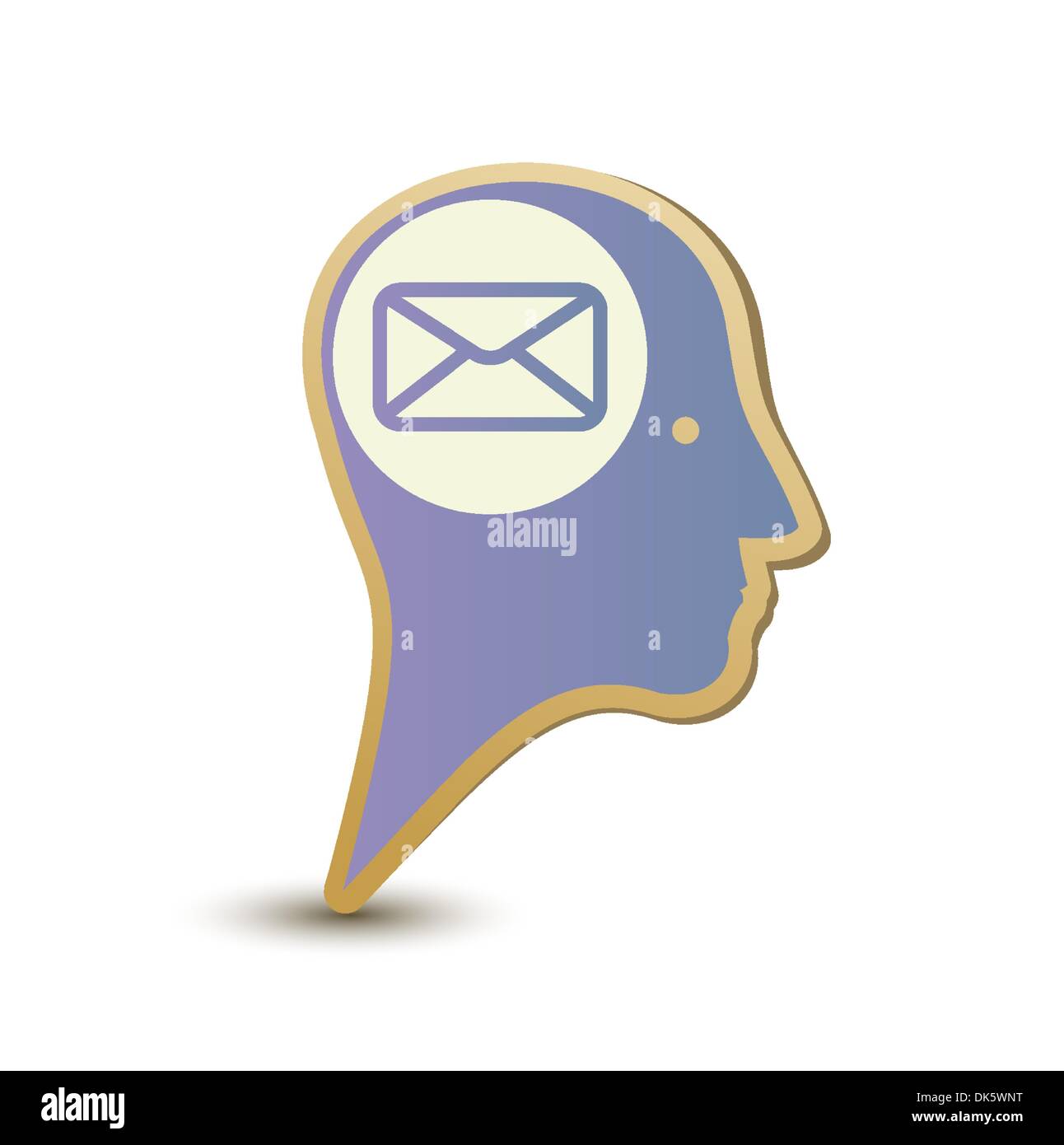 Mail man. Label sticker. Modern concept Stock Vector Image & Art - Alamy