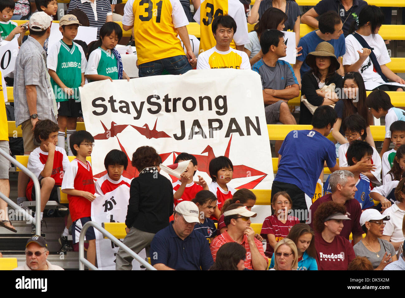 May 14, 2011 - Columbus, Ohio, U.S - Young fans of Japan demonstrate ...