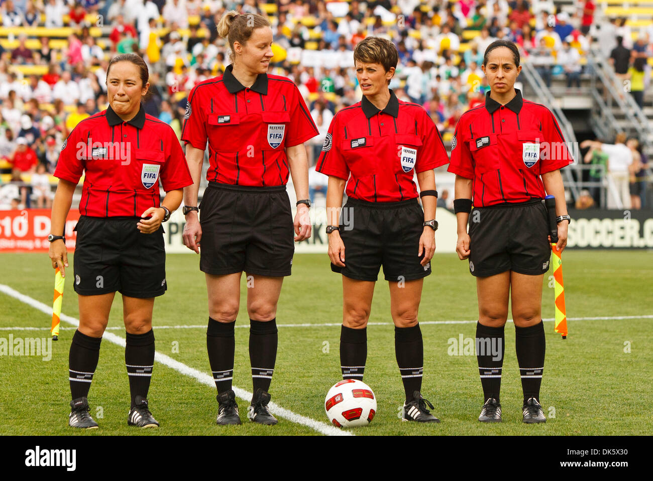 May 14, 2011 - Columbus, Ohio, U.S - (From the left) Assistant Referee ...