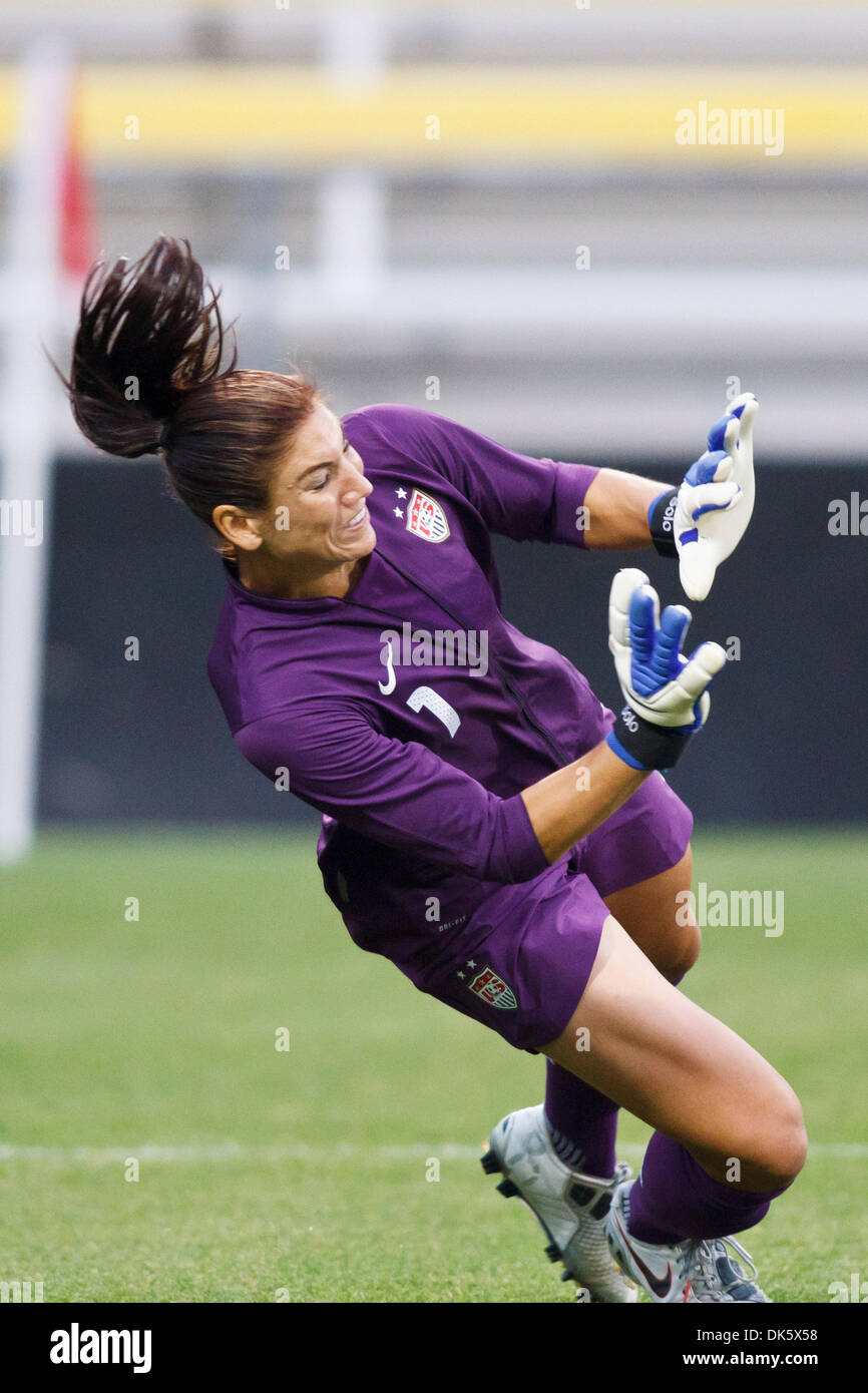 May 14, 2011 - Columbus, Ohio, U.S - Goalkeeper Hope Solo (#1) of the ...