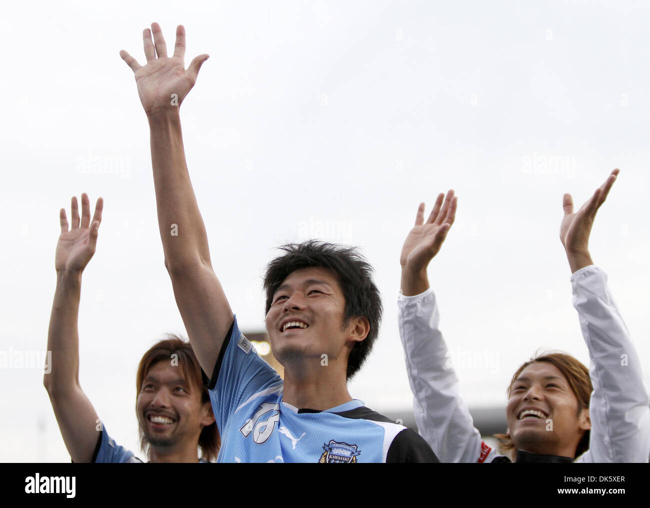May 15, 2011 - Kanagawa, Japan - (L to R) KOSUKE KIKUCHI , TOMONOBU YOKOYAMA and JUN SONODA of ...
