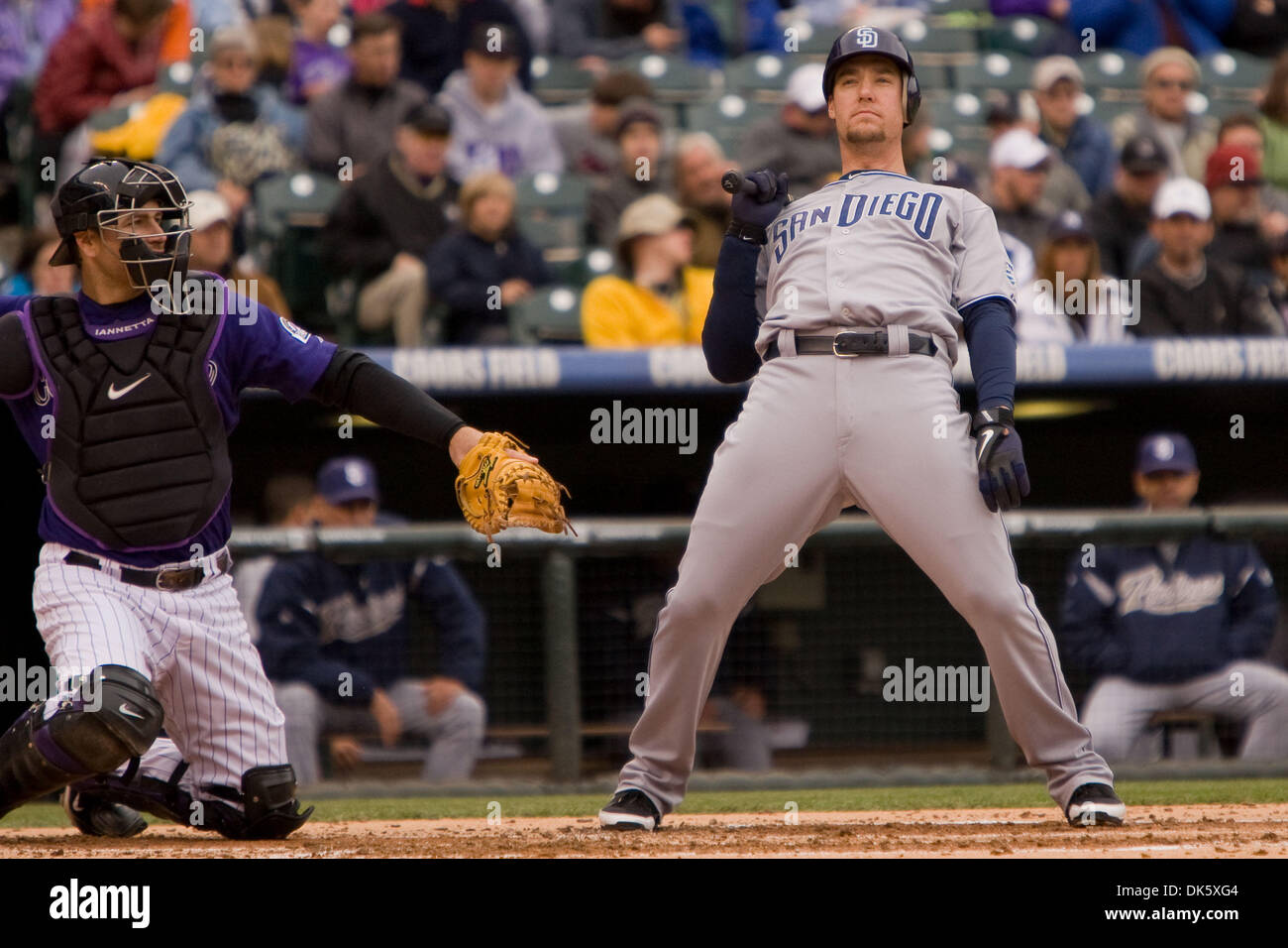 May 15, 2011 - Denver, Colorado, U.S. - MLB Baseball - San Diego Padres ...
