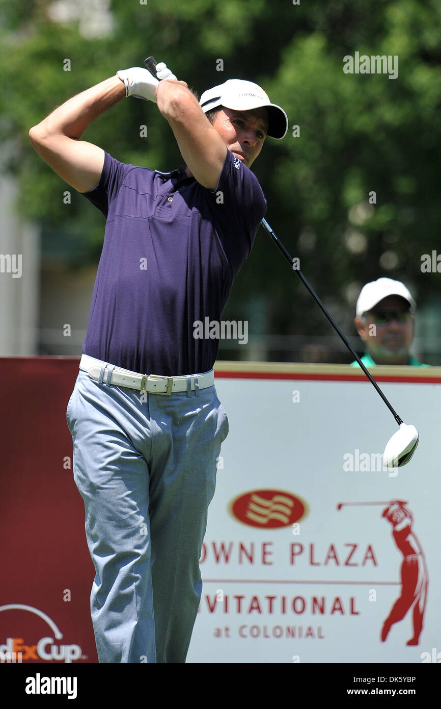 May 17, 2011 - Fort Worth, TX, USA - Mike Weir makes his swing during ...