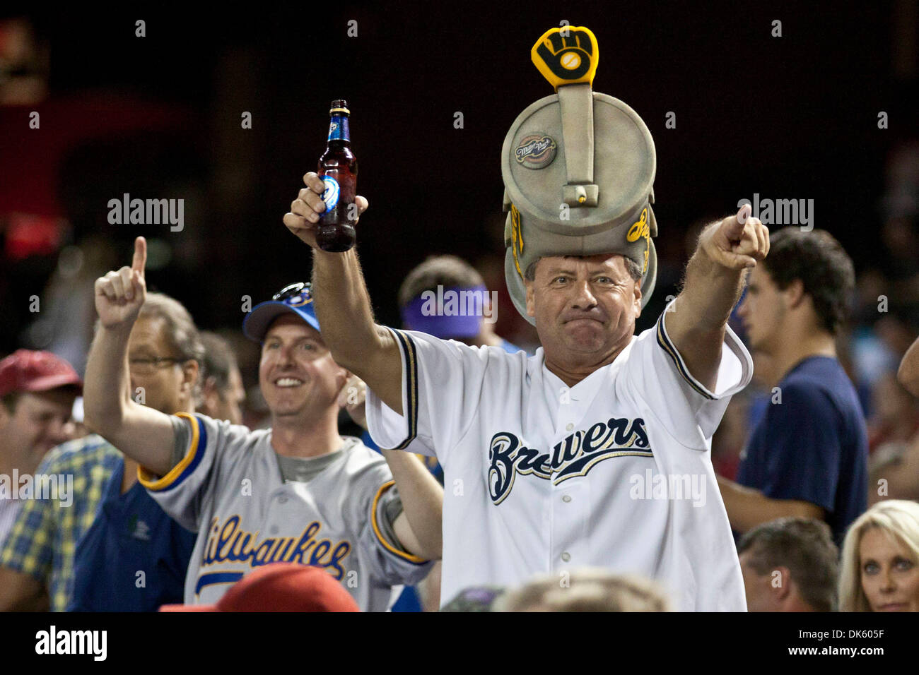 July 20, 2011 - Phoenix, Arizona, U.S - Milwaukee Brewers' fans ...