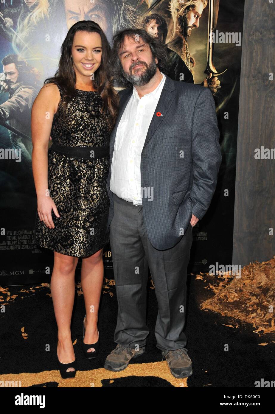 Los Angeles, CA, USA. 2nd Dec, 2013. Peter Jackson, Katie Jackson at ...