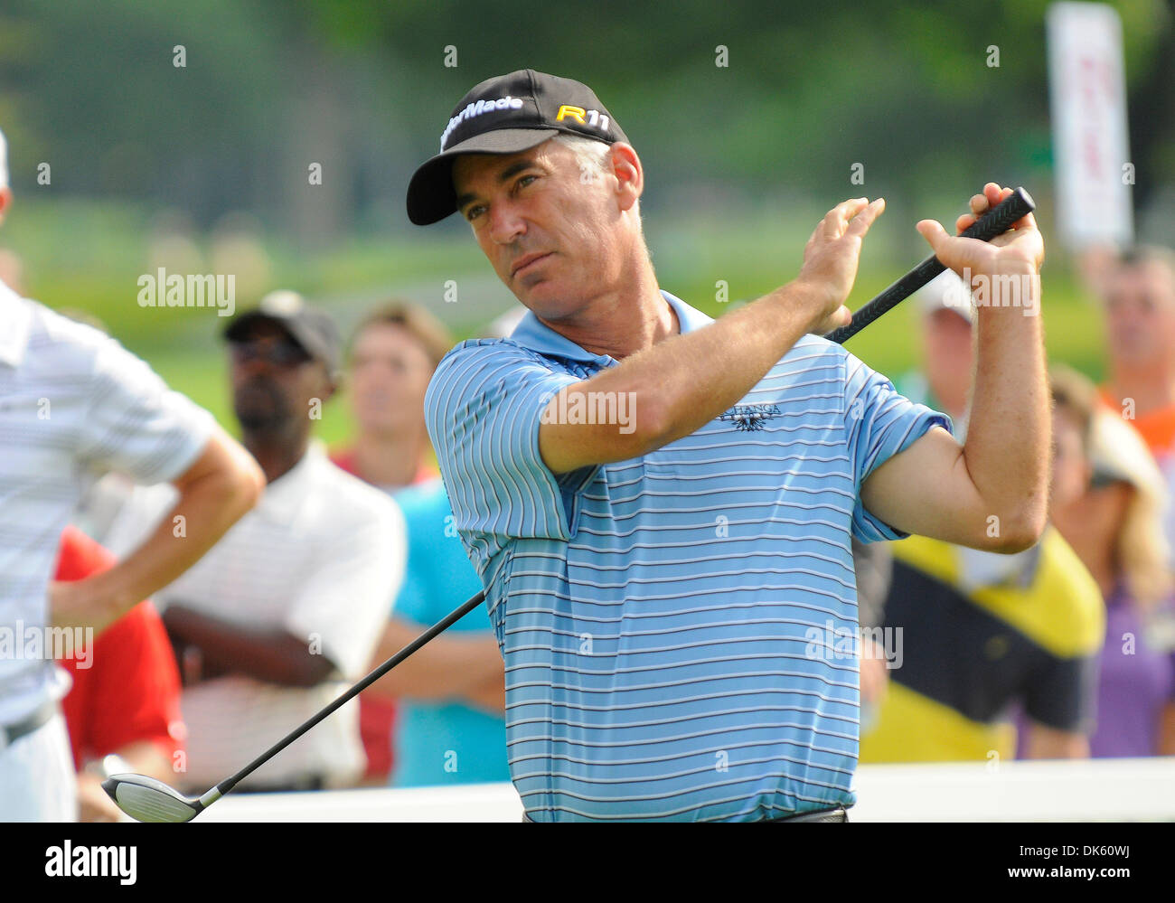 May 19, 2011 - Fort Worth, Texas, USA - 5/19/2011. COREY PAVIN reacts ...