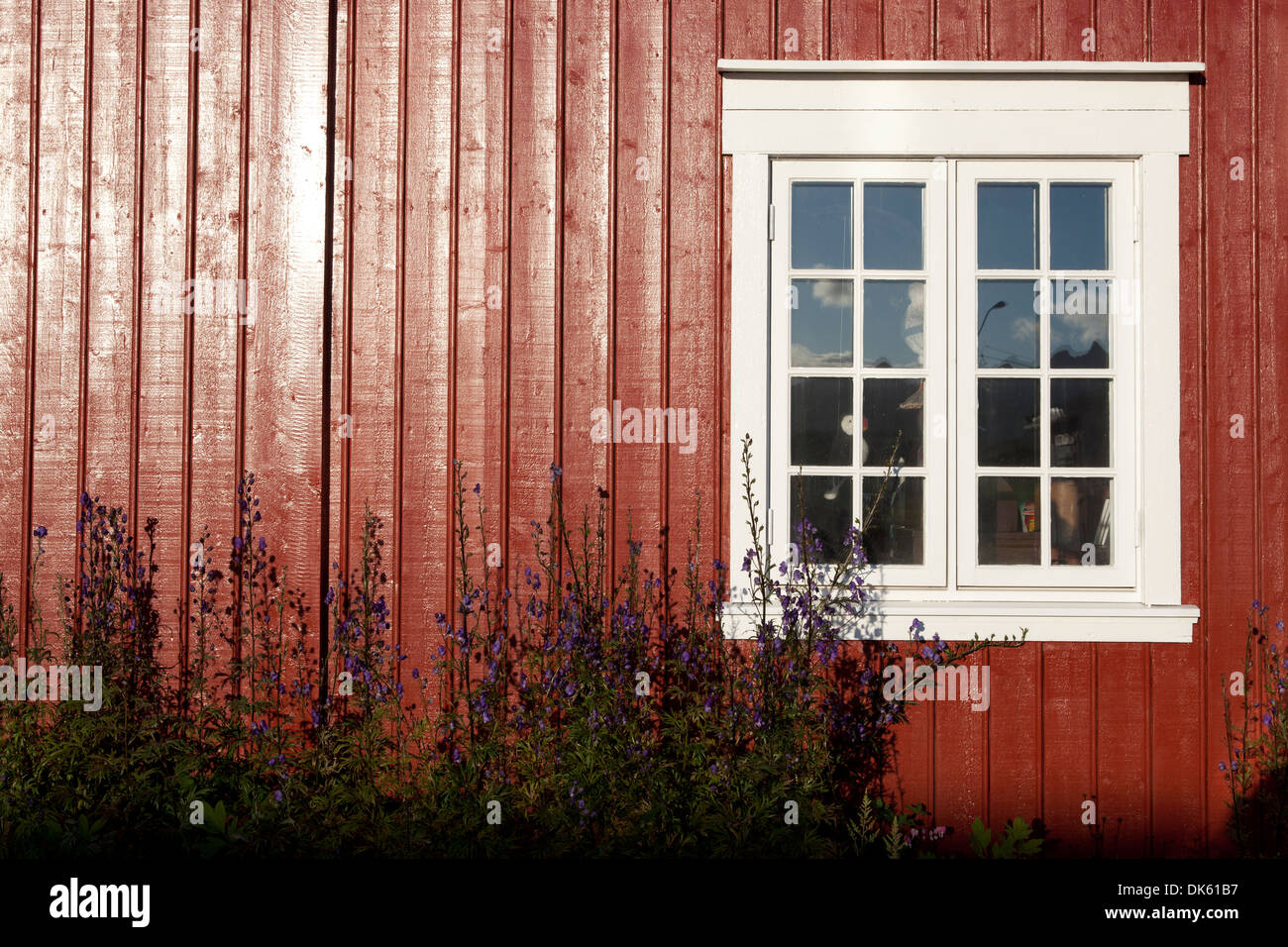 Window, Lofoten Islands, Nordland, Norway, Scandinavia, Europe Stock ...