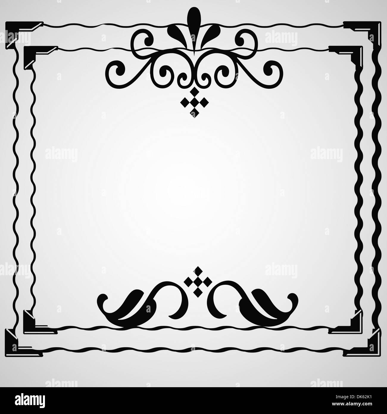 Vintage frame background design Stock Photo - Alamy