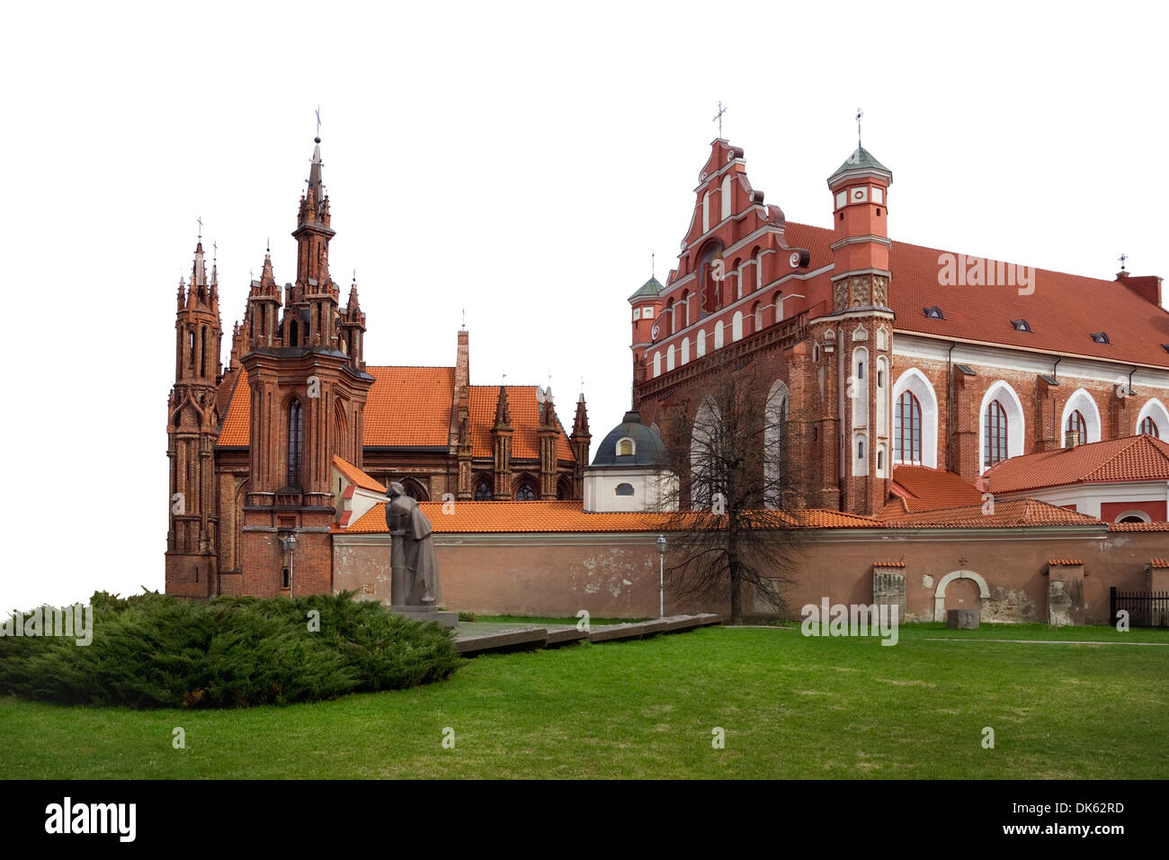 Ancient public domain old Roman Catholic Church in Vilnius, Lithuania ...