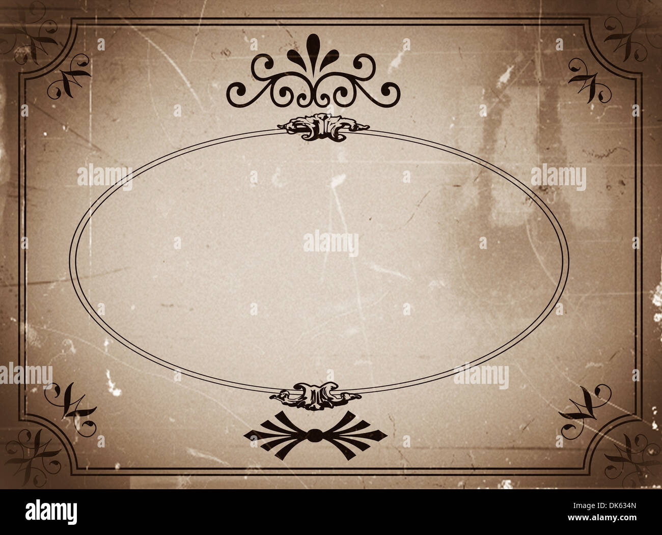 Vintage frame background design Stock Photo - Alamy